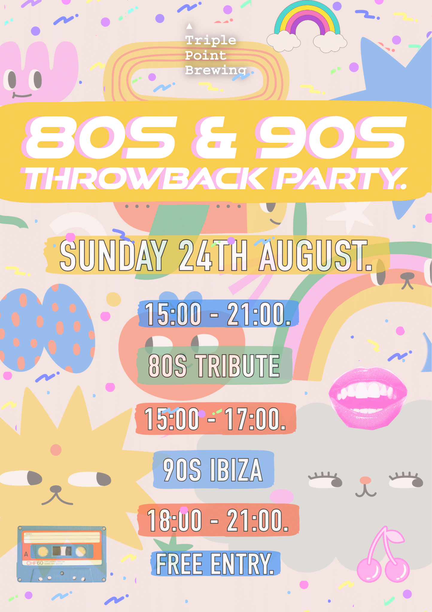 80S AND 90S: BANK HOL THROWBACK PARTY! - Triple Point Brewing